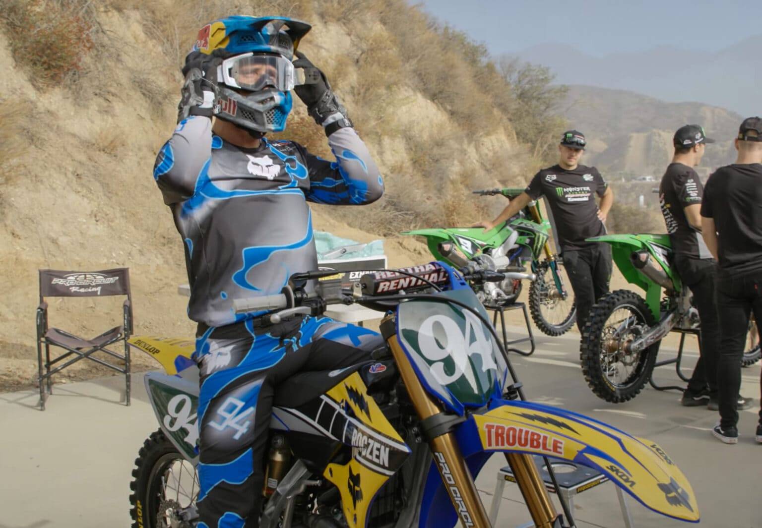 Ken Roczen testet seine Red Bull Straight Rhythm Yamaha