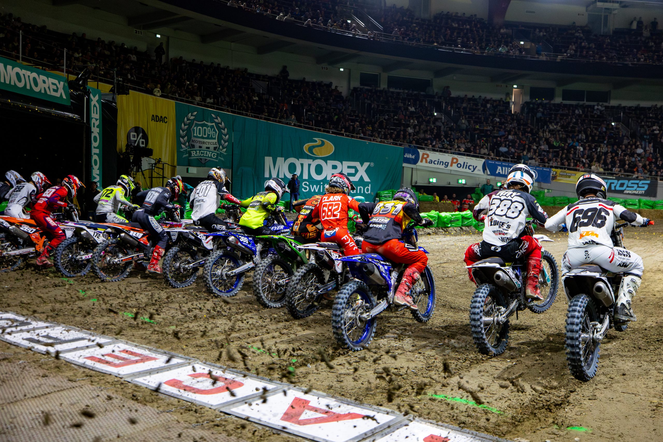 The rider field of the 41st ADAC Supercross Dortmund